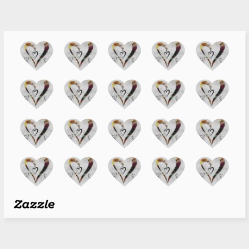 Hearts Heart Sticker | Zazzle