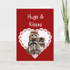 Raccoon Valentine Card | Zazzle.com