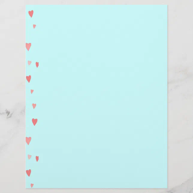 Hearts Letterhead | Zazzle