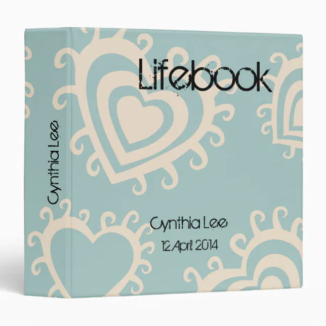 Hearts Lifebook Foster Care Adoption Binder | Zazzle