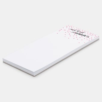 Hearts Most Loved Nana Magnetic Notepad | Zazzle
