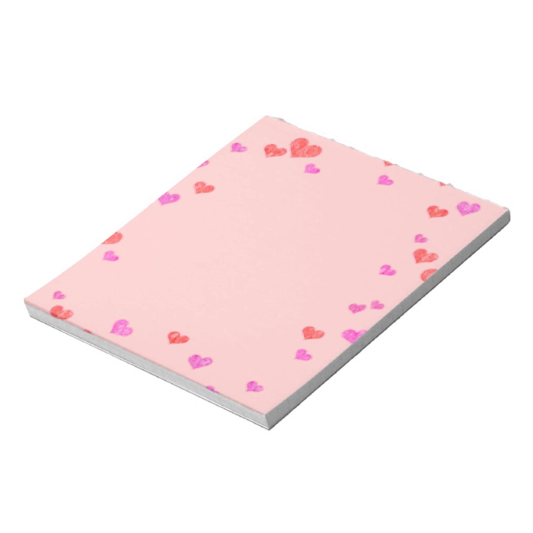 Hearts Notepad | Zazzle