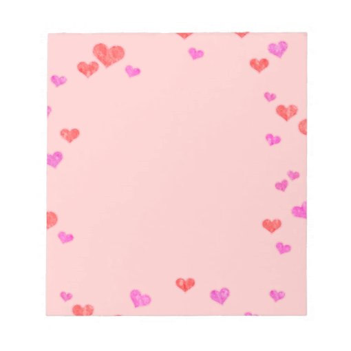 Hearts Notepad | Zazzle