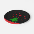 Hearts of Lebanon plates, Love, Lebanese flag Paper Plates | Zazzle