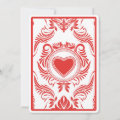 Hearts Playing Card 21st Birthday Invitation | Zazzle