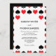 Hearts Spades Casino Wedding Invitation | Zazzle