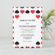 Hearts Spades Casino Wedding Invitation | Zazzle