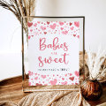 Hearts Valentine Baby Shower Babies are Sweet Sign | Zazzle