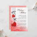 Heartstrings Wedding red Invitation | Zazzle