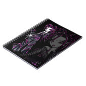 Heather Gothic Pink Flower Fairy Notebook | Zazzle