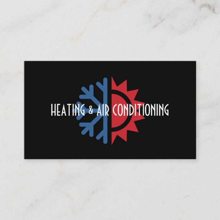 Heating and Air Conditioning Business Card | Zazzle