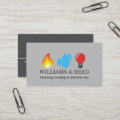 Heating Cooling & Electric Business Card | Zazzle