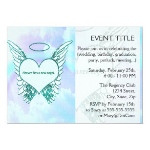 Angel Funeral Invitations | Zazzle