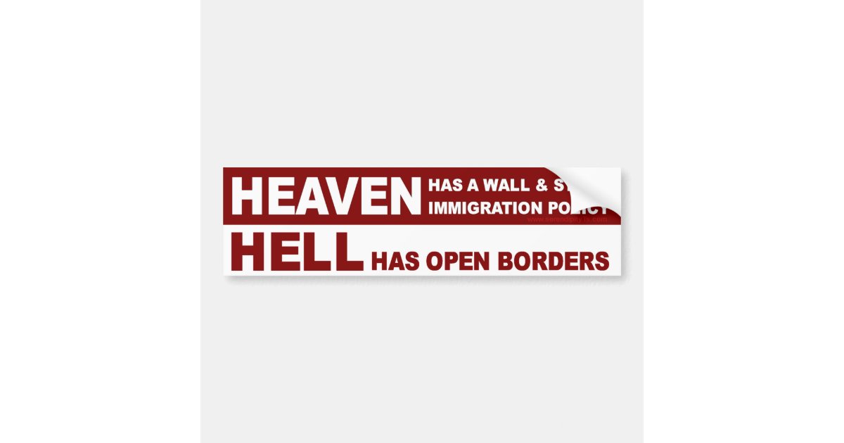 Heaven Has a Wall Bumper Sticker | Zazzle