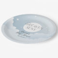 Heaven Sent Blue Clouds Baby Shower Paper Plates | Zazzle