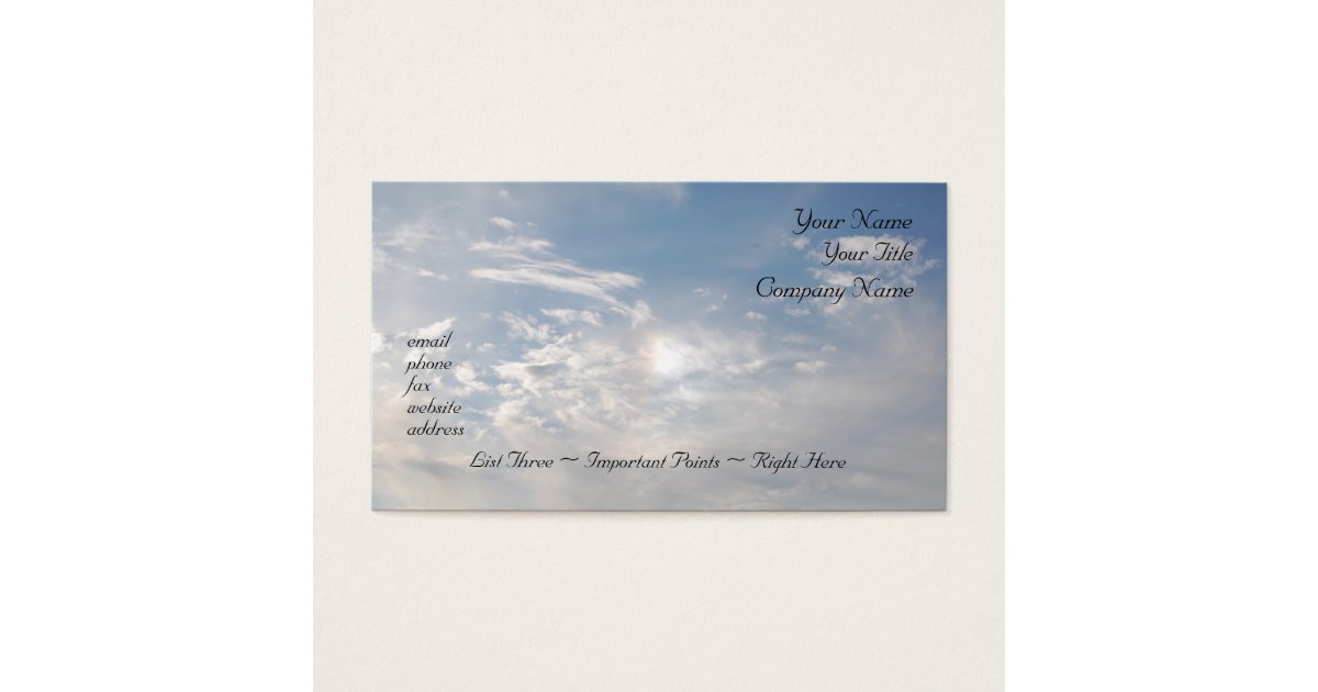 Heaven Sent - business card template | Zazzle.com