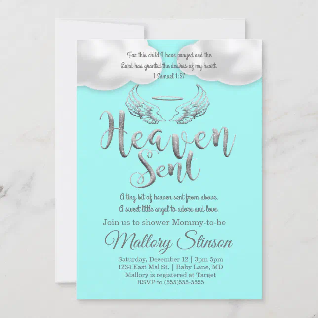 Heaven Sent Invitation | Zazzle