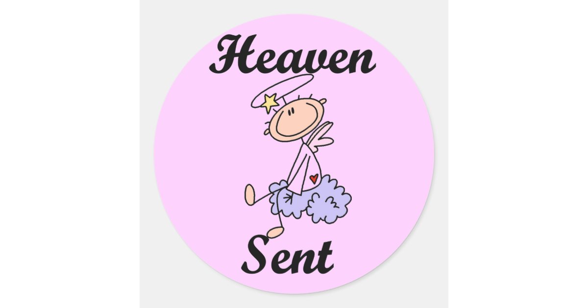 Heaven Sent Stickers | Zazzle