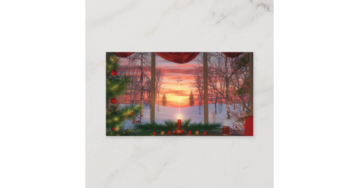 Heaven's Dayspring Christmas Bookmarks Business Card | Zazzle