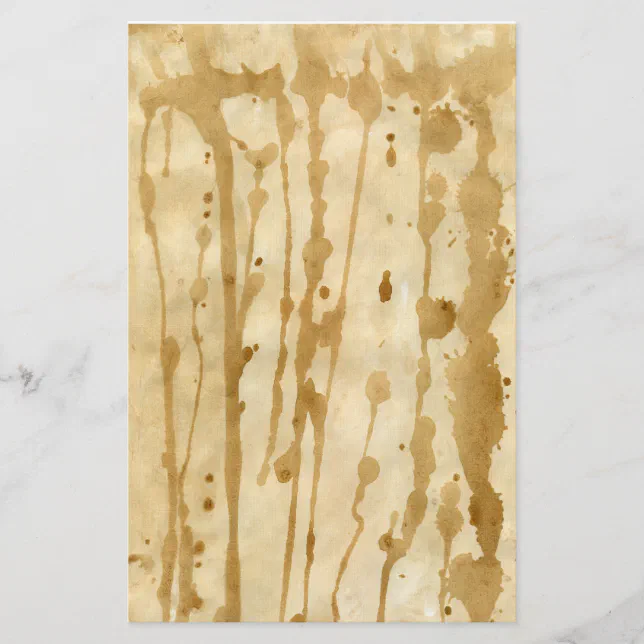 Heavily Coffee Stained Parchment Stationery | Zazzle