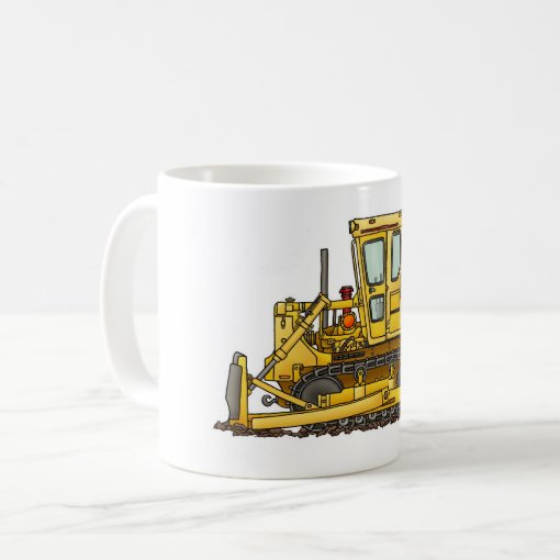 Heavy Duty Bulldozer Dirt Mover Construction Mugs | Zazzle