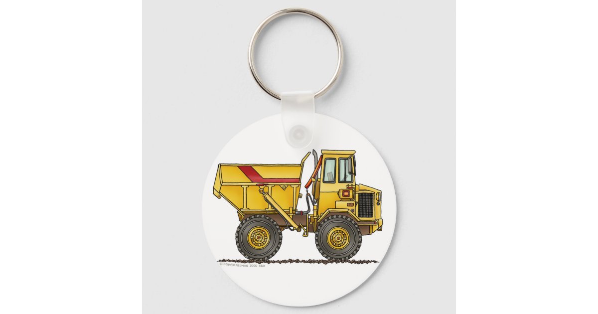 Heavy Duty Dump Truck Construction Key Chains | Zazzle