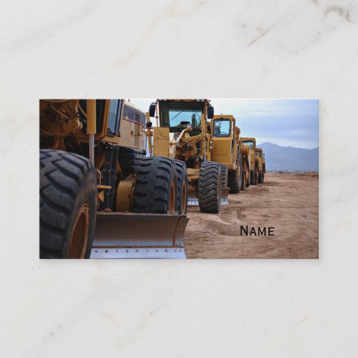 Heavy Equipment Business Card | Zazzle.com