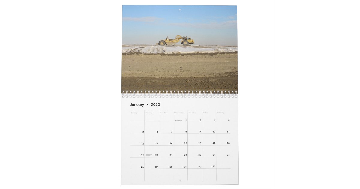 Heavy Equipment Calendar | Zazzle