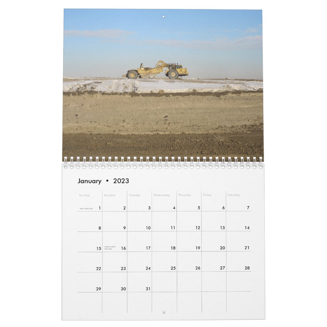 Heavy Equipment Calendar | Zazzle