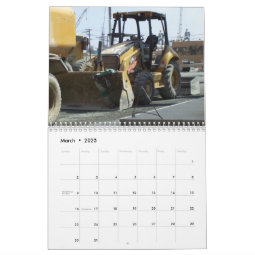 Heavy Equipment calendar | Zazzle