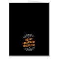 Heavy Equipment Operator Card | Zazzle