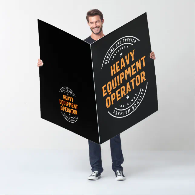 Heavy Equipment Operator Card | Zazzle