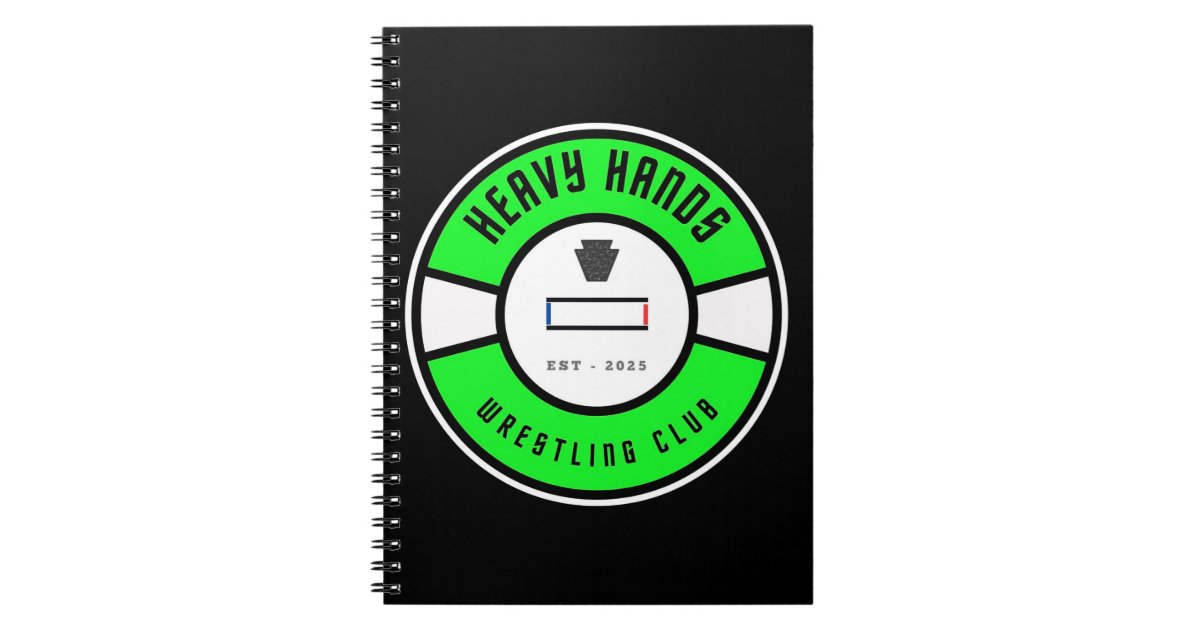 Heavy Hands Wrestling Club Journal Book | Zazzle
