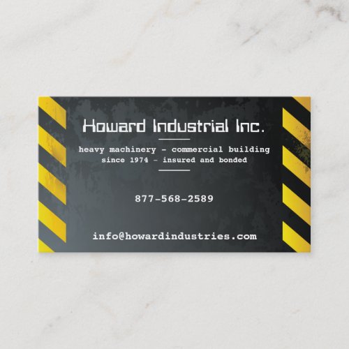 Heavy Hazards Business Card Template