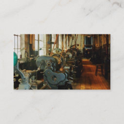 Heavy Machine Shop Business Card | Zazzle