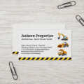 Heavy Machinery Vehicles | Construction Operators Business Card | Zazzle