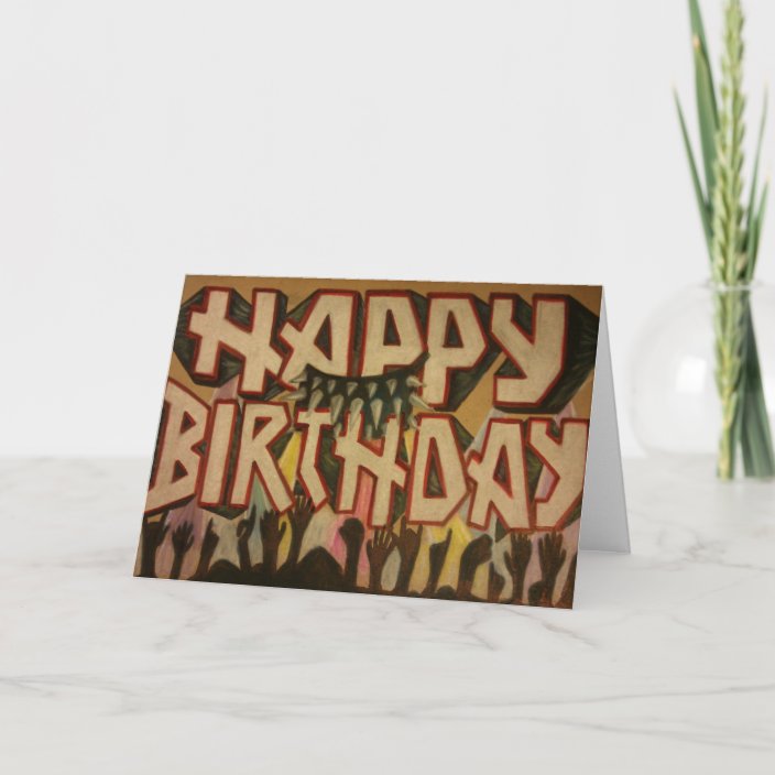 Heavy Metal Birthday Card | Zazzle.com