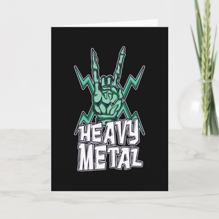 Heavy Metal Card | Zazzle