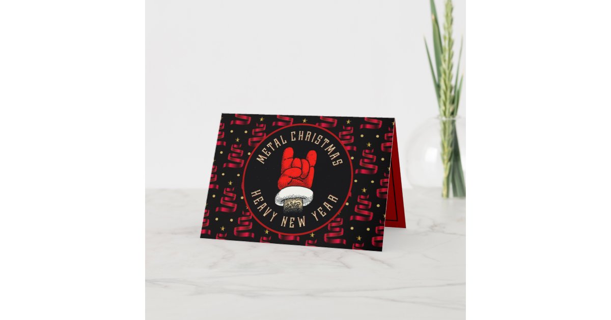 Heavy Metal Christmas Card | Zazzle