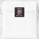Heavy Metal Christmas Santa Rock Horns Metalhead Square Sticker | Zazzle