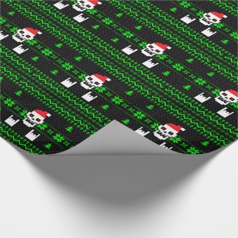 Heavy Metal Christmas Wrapping Paper | Zazzle