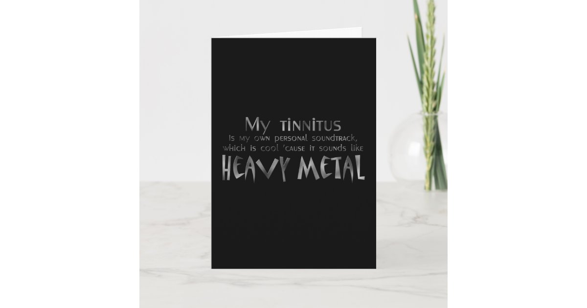 Heavy Metal Greeting Card | Zazzle