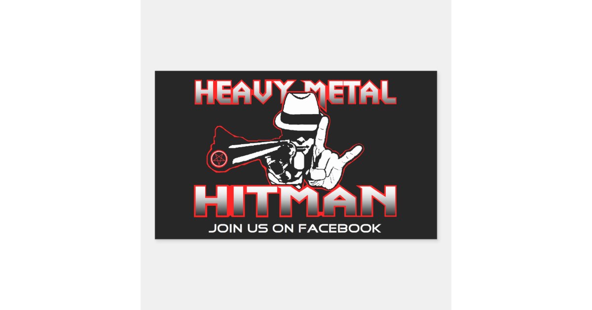 Heavy Metal Hitman Sticker | Zazzle
