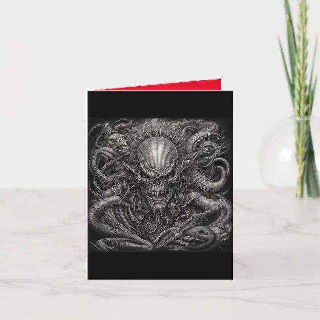 Heavy Metal Monster Card | Zazzle
