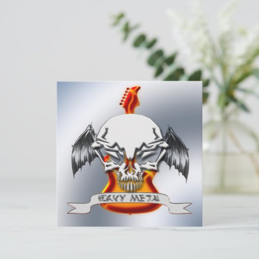 Heavy Metal Party Invitation | Zazzle