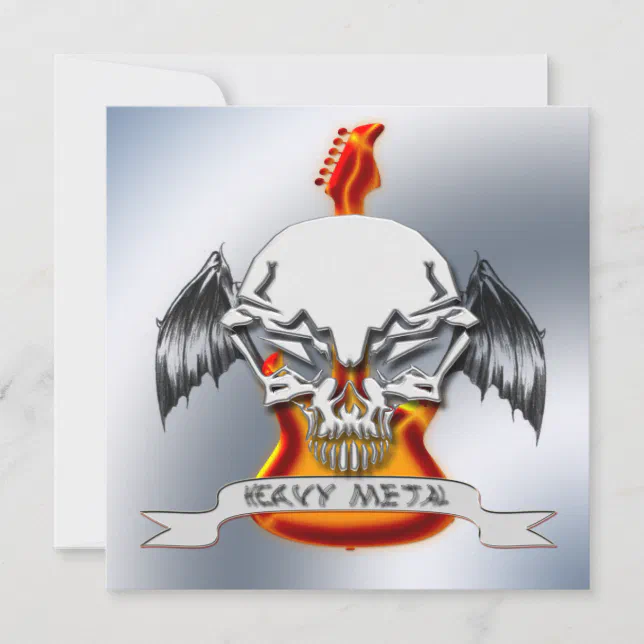 Heavy Metal Party Invitation | Zazzle
