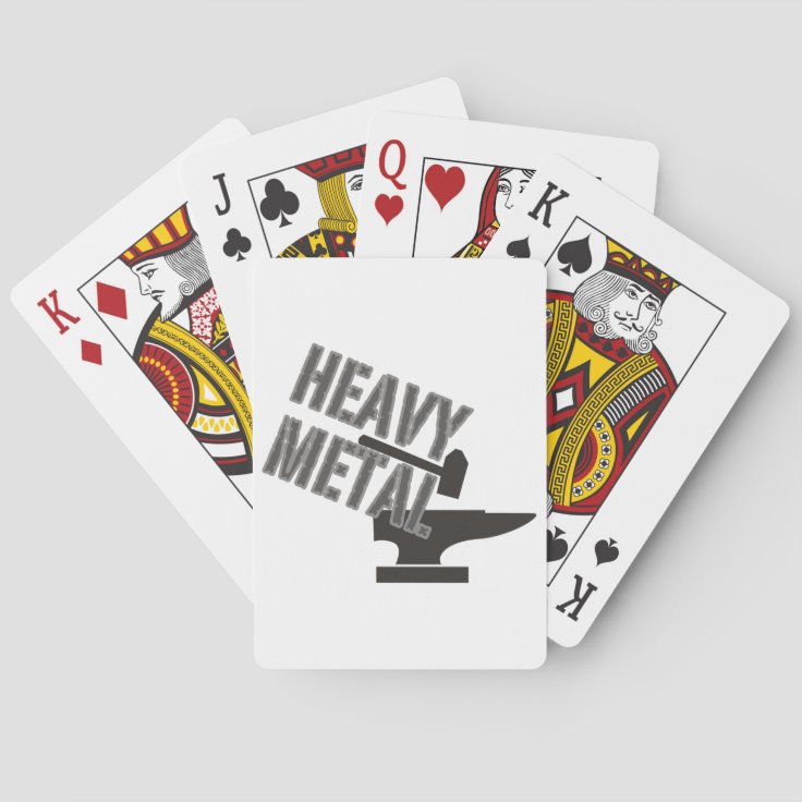 Heavy Metal Playing Cards | Zazzle