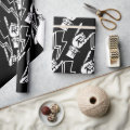Heavy metal, punk and rock music Wrapping Paper | Zazzle