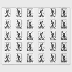 heavy metal wrapping paper | Zazzle