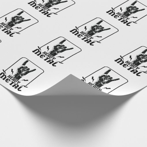 heavy metal wrapping paper | Zazzle